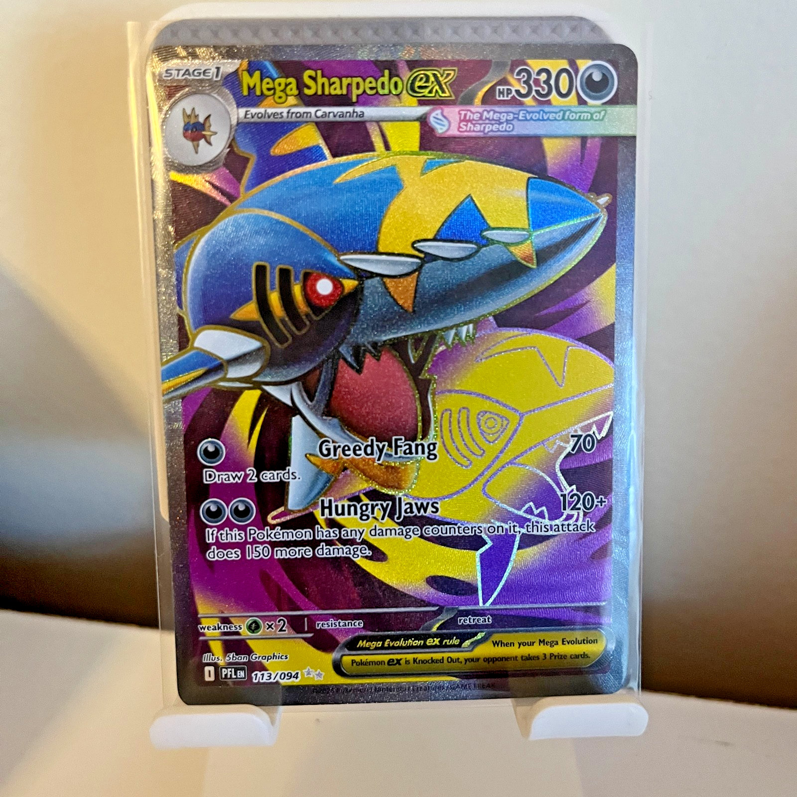 Pokemon Mega Sharpedo ex 127/094 Me02: Phantasmal Flames Holo | eBay