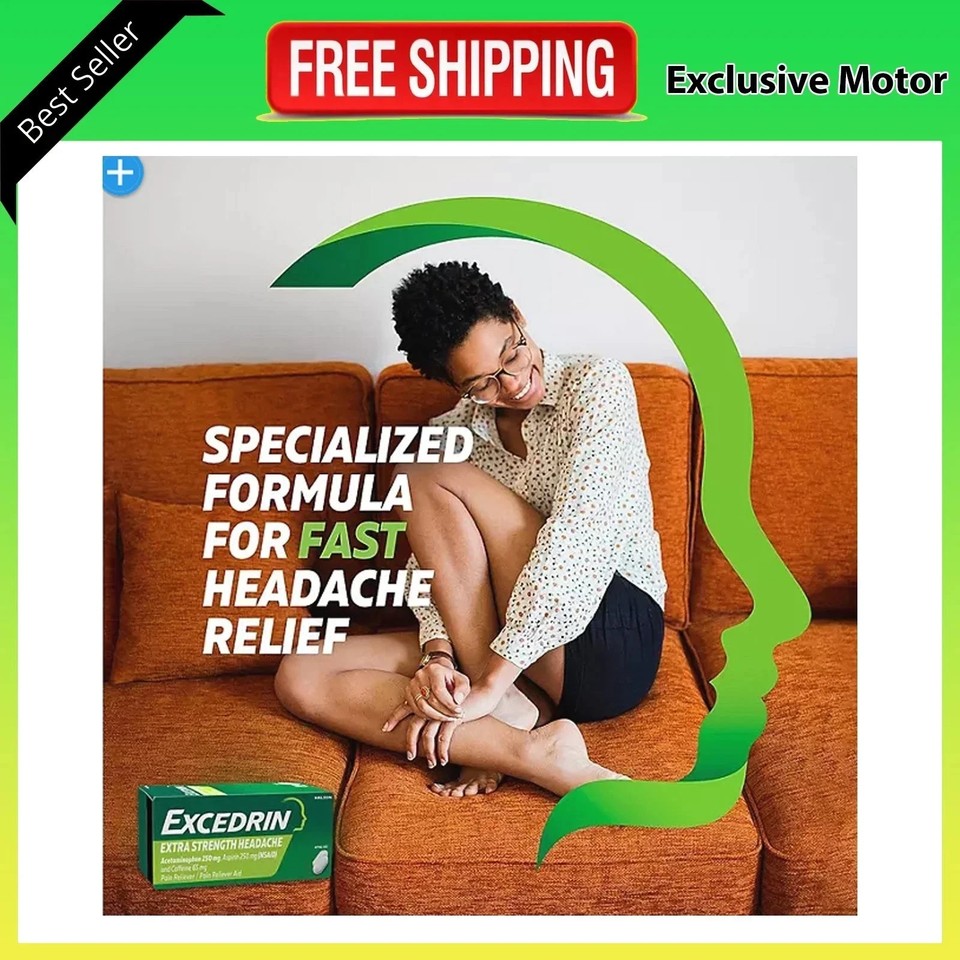 Excedrin Extra Strength Caplets, Pain Reliever Aid (250 mg., 300 ct ...