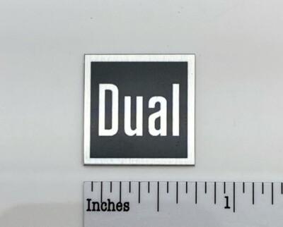 Dual Turntable Badge Logo For Dust Cover or Plinth Custom Made Aluminum ...