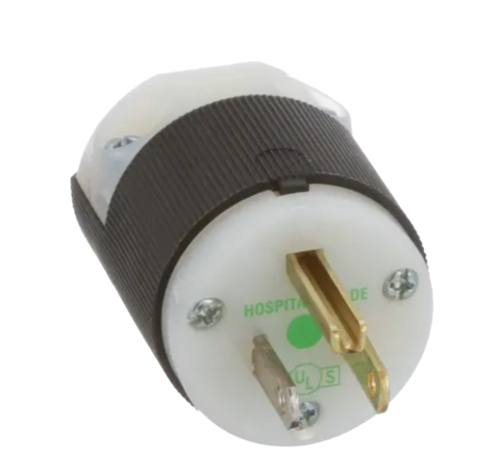 HBL8215C Straight Blade Plug, 15 A/125 V, 10-18 AWG, Screw Terminal ...