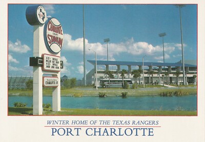 Scarce Texas Rangers Florida Spring Training Charlotte County Stadium ...