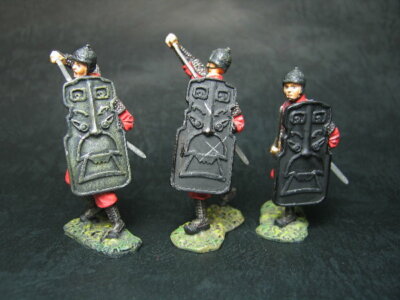 Patriot 1/30 Han Infantry with long shield,set of 3, metal toy soldier ...