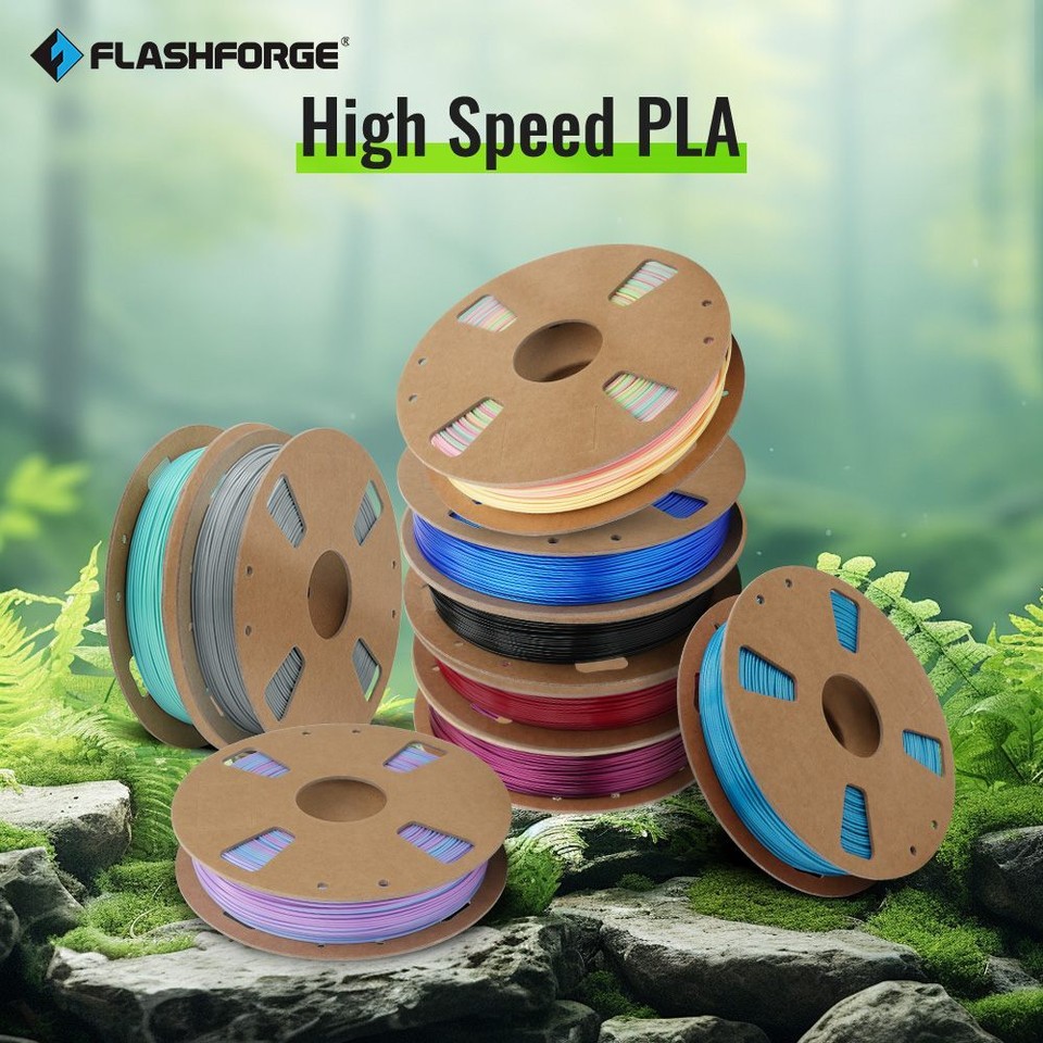 FLASHFORGE HS PLA 3D Filament 1.75mm High Speed 680g/1.5pounds Aurora ...