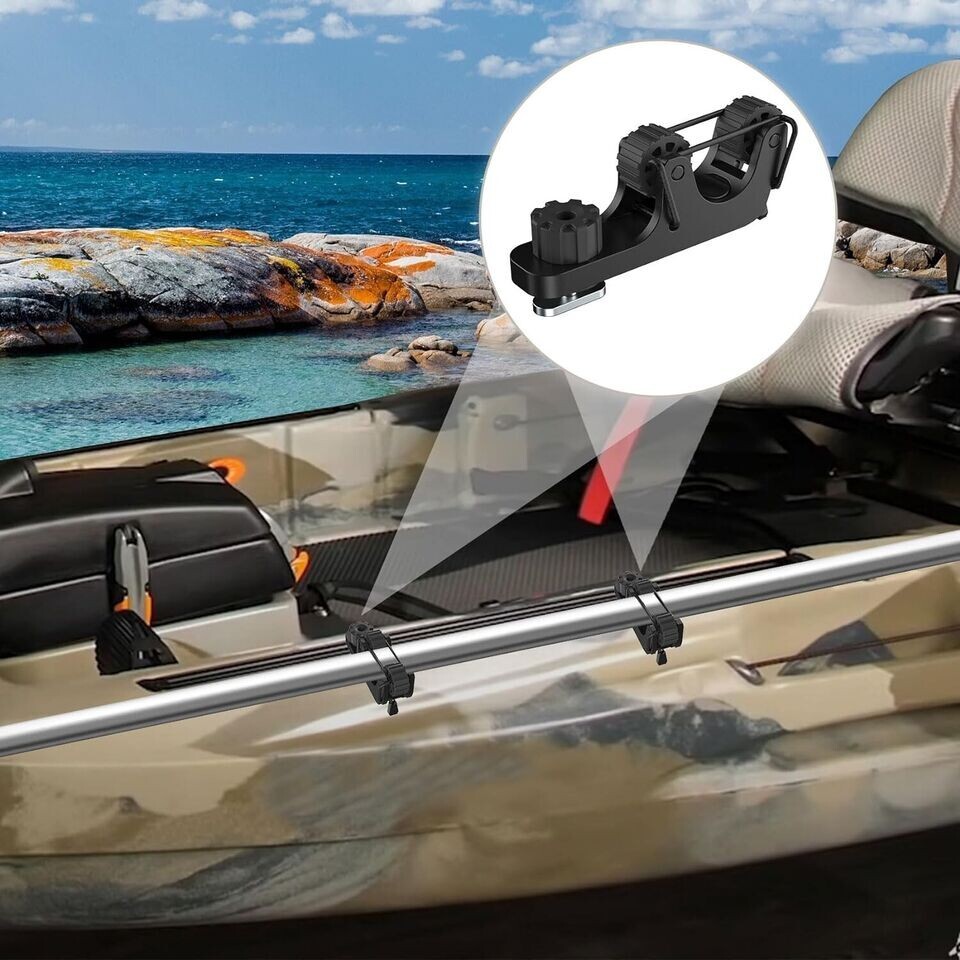 2 Pcs Kayak Paddle Holder Kayak Track Mount Accessories Kayak Oar ...