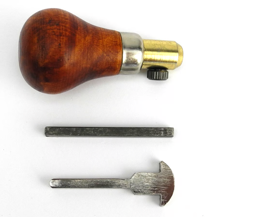 STONE SETTERS JEWELLERY TOOL (3 IN 1) BEZEL ROLLER SQUARE/GROOVE PUSHER ...