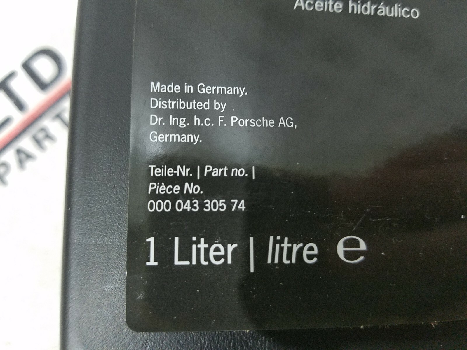 Porsche Hydraulic Oil Steering Fluid 1 L 00004330574 Genuine for sale ...