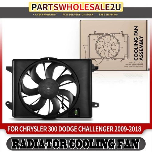 Radiator Cooling Fan Assembly for Dodge Challenger 09-18 Charger ...