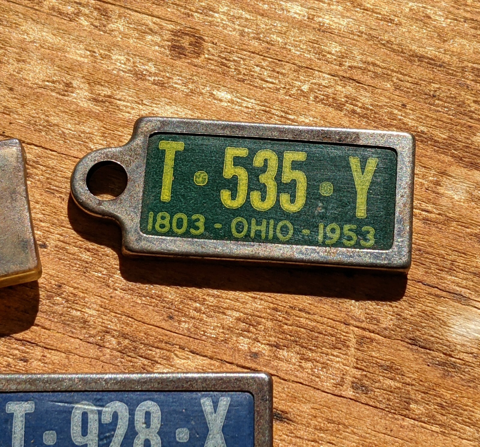 VTG 1950's Miniature Ohio Disabled Veterans License Plate Tag Metal ...