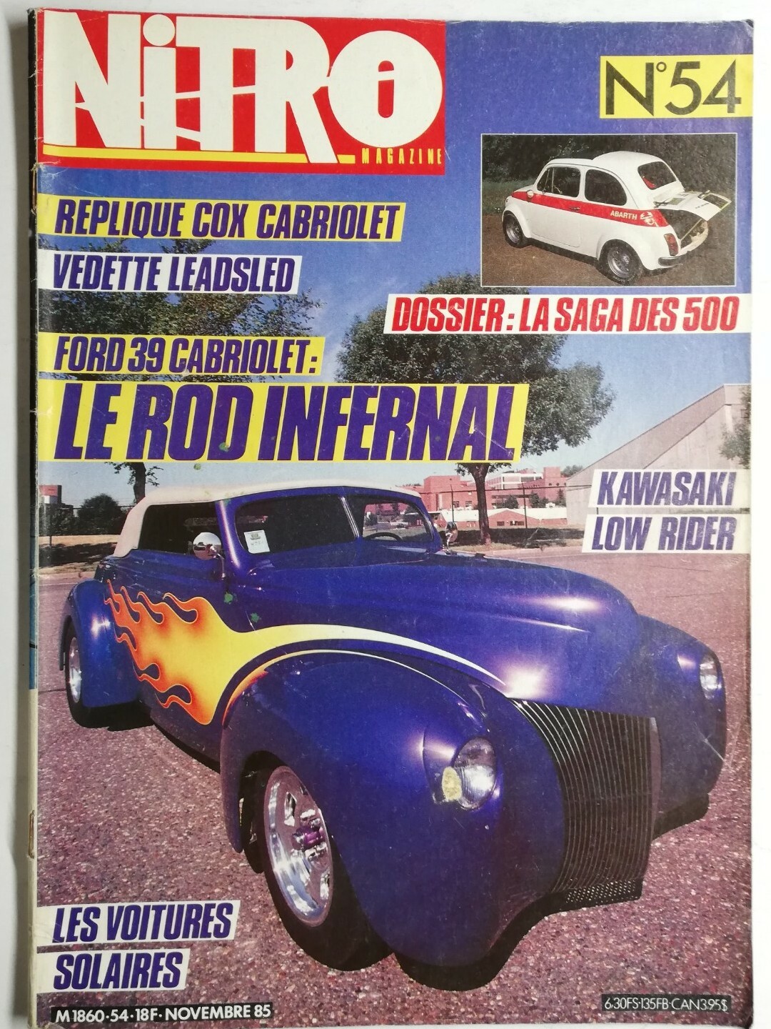 #23 Nitro Magazine November 85 N54 Replica Cox Cabriolet, Ford 39 ...