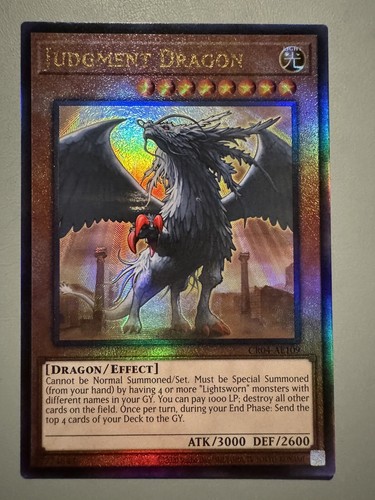 YUGIOH JUDGMENT DRAGON ASIA ENGLISH EDITION CR04-AE109 ULTIMATE RARE | eBay
