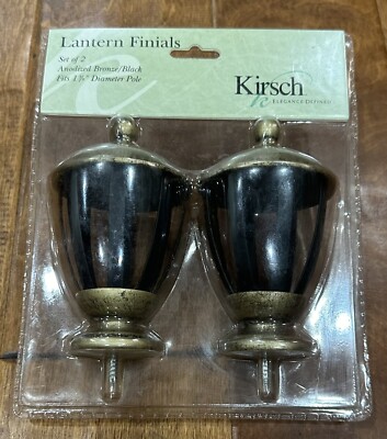 New Old Stock Kirsch Lantern Finials Set Of 2 Fits 1 3/8 Diameter Pole ...