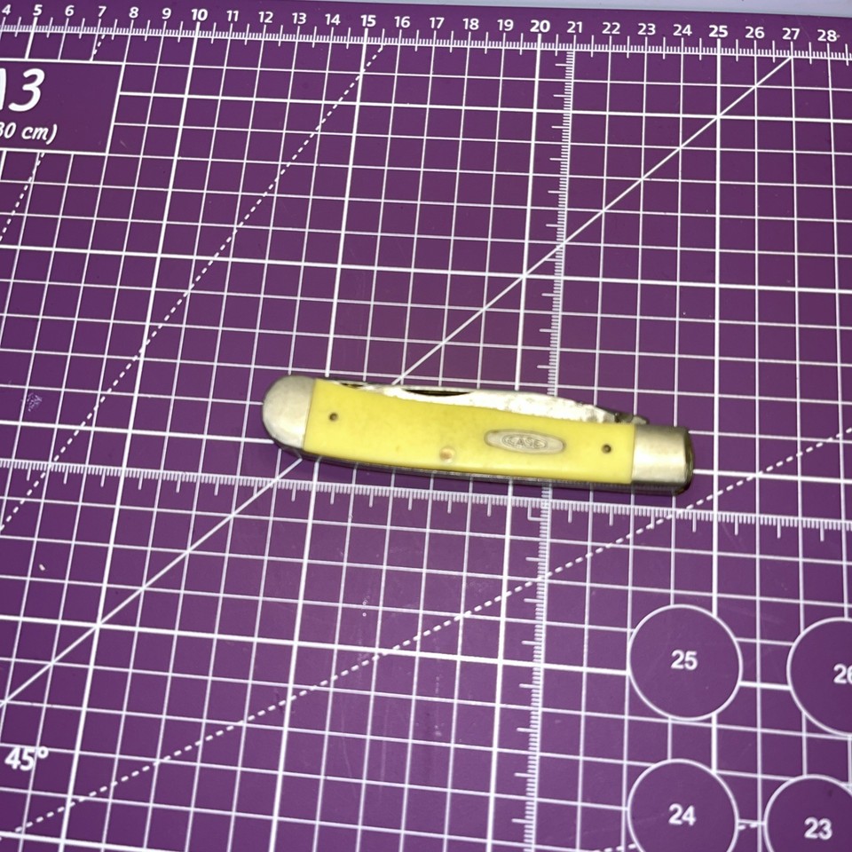 Case 3254 CV Trapper Yellow Handle Knife ~USA Made | eBay