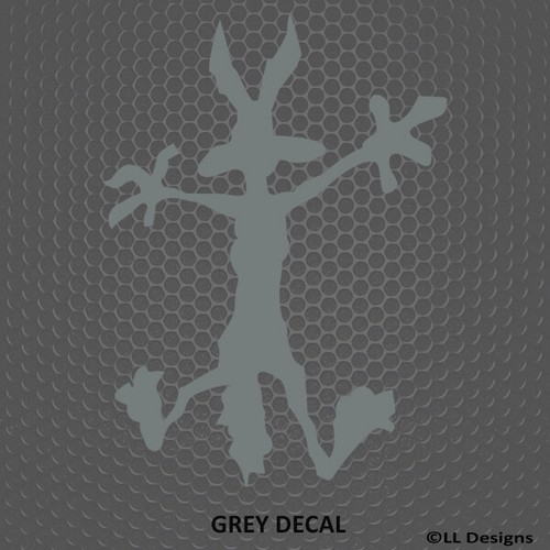 Wile E. Coyote Splat Funny Dent Cartoon Vinyl Decal Sticker - Choose ...