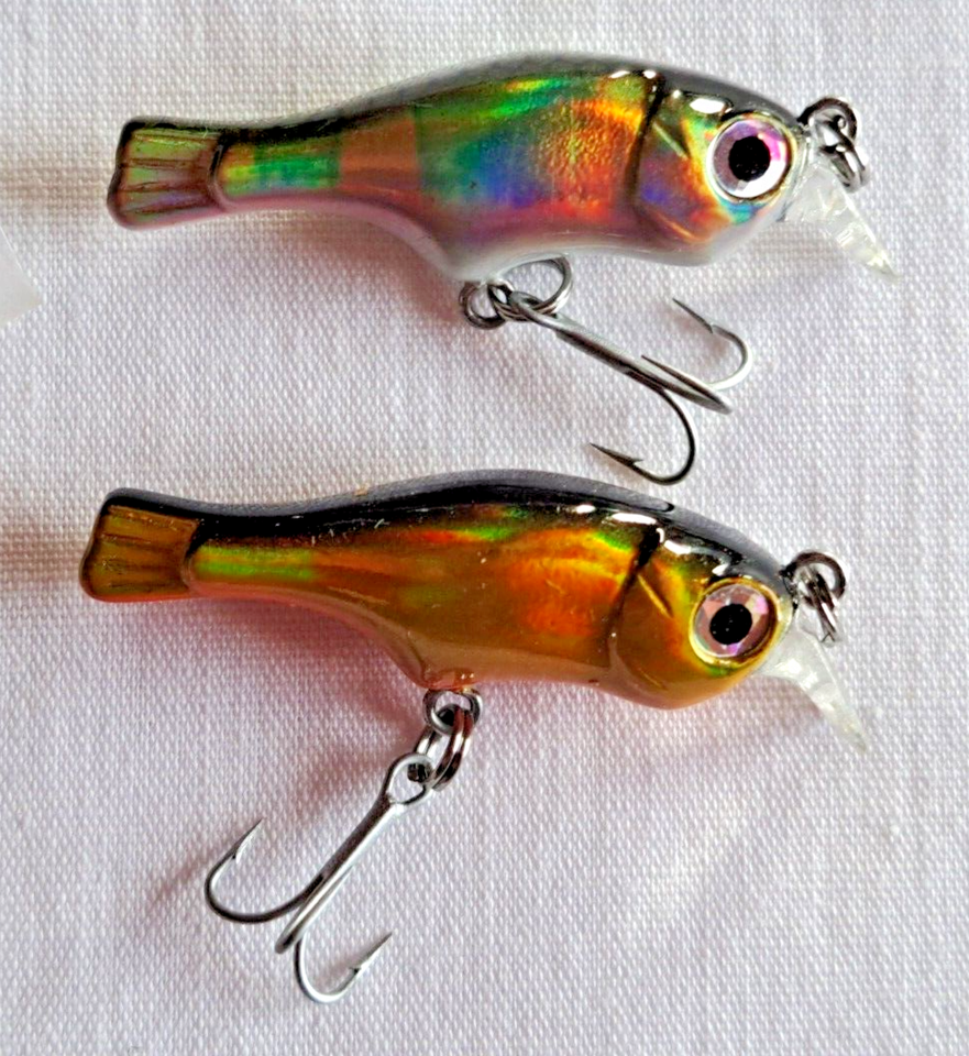 LOT Rapala Mini Fat Rap 3 Crankbait Silver 1ea and 6ea Small Reflective ...