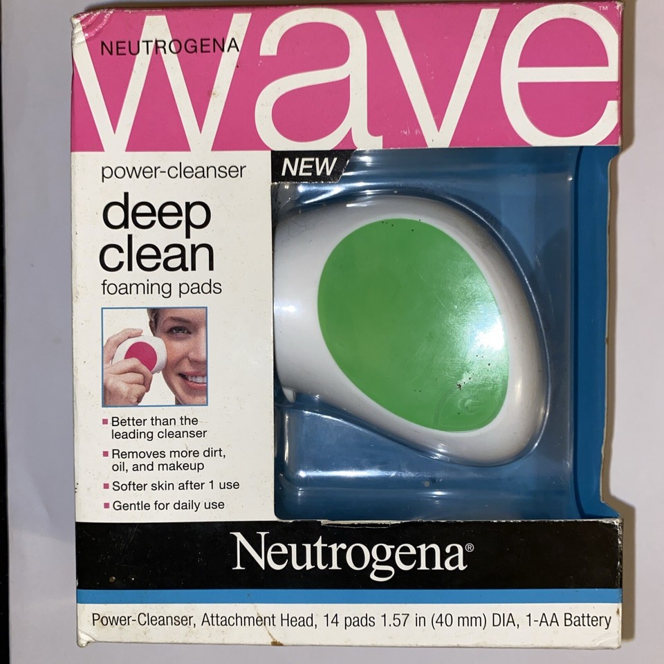 Neutrogena Wave Power-Cleanser Deep Clean Foaming Pads Rare Hard To ...