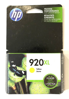 GENUINE NEW HP 920XL Yellow Ink Cartridge for Officejet 6000 6500 7000 ...