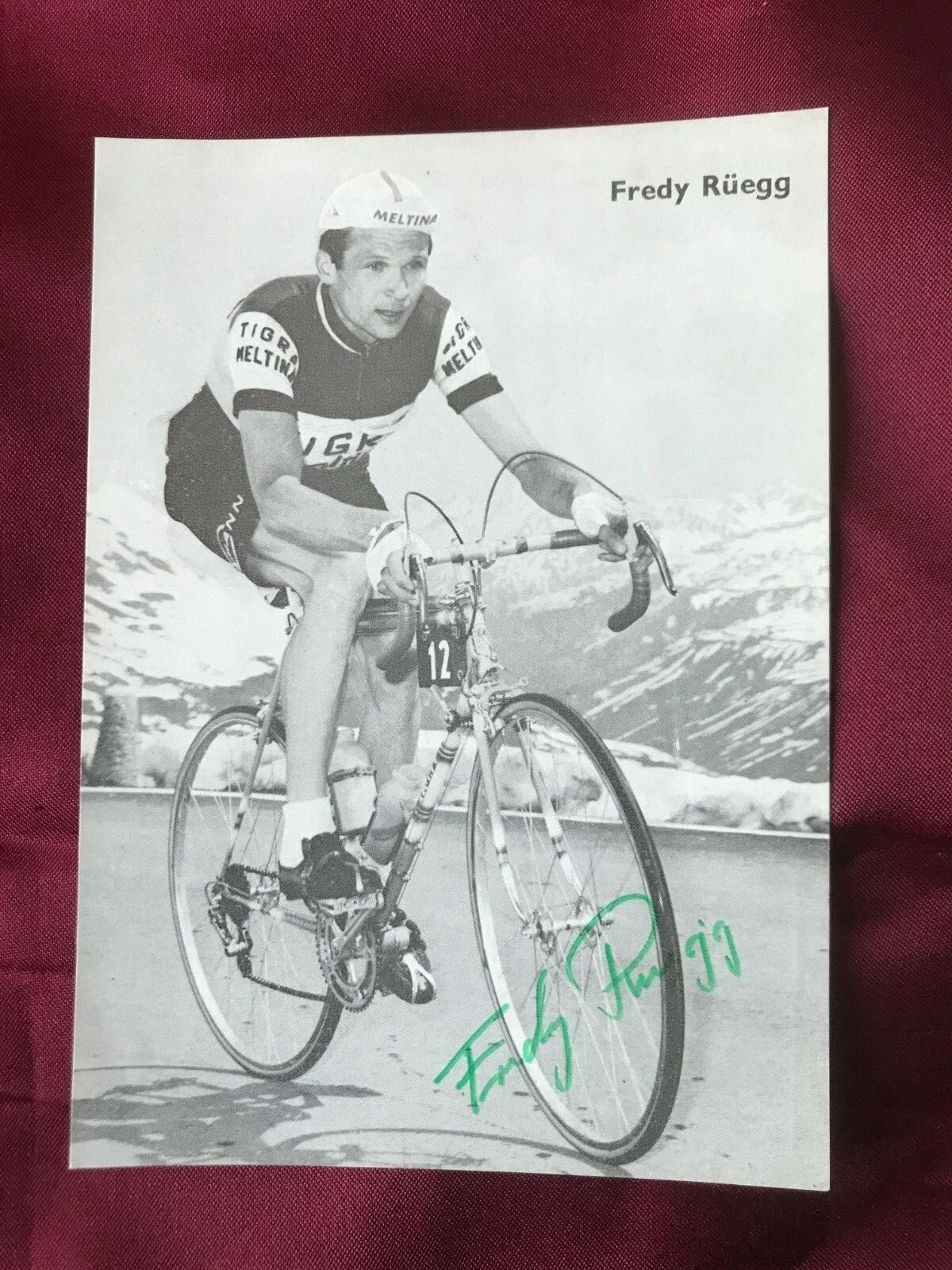 Autogramm FREDY RÜEGG (†2010)-Radsport SCHWEIZ-Tour de Suisse-Sieger ...