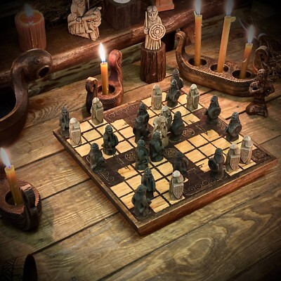 Handmade Viking Tafl Game | Hnefatafl | Ancient Nordic Strategy Board ...