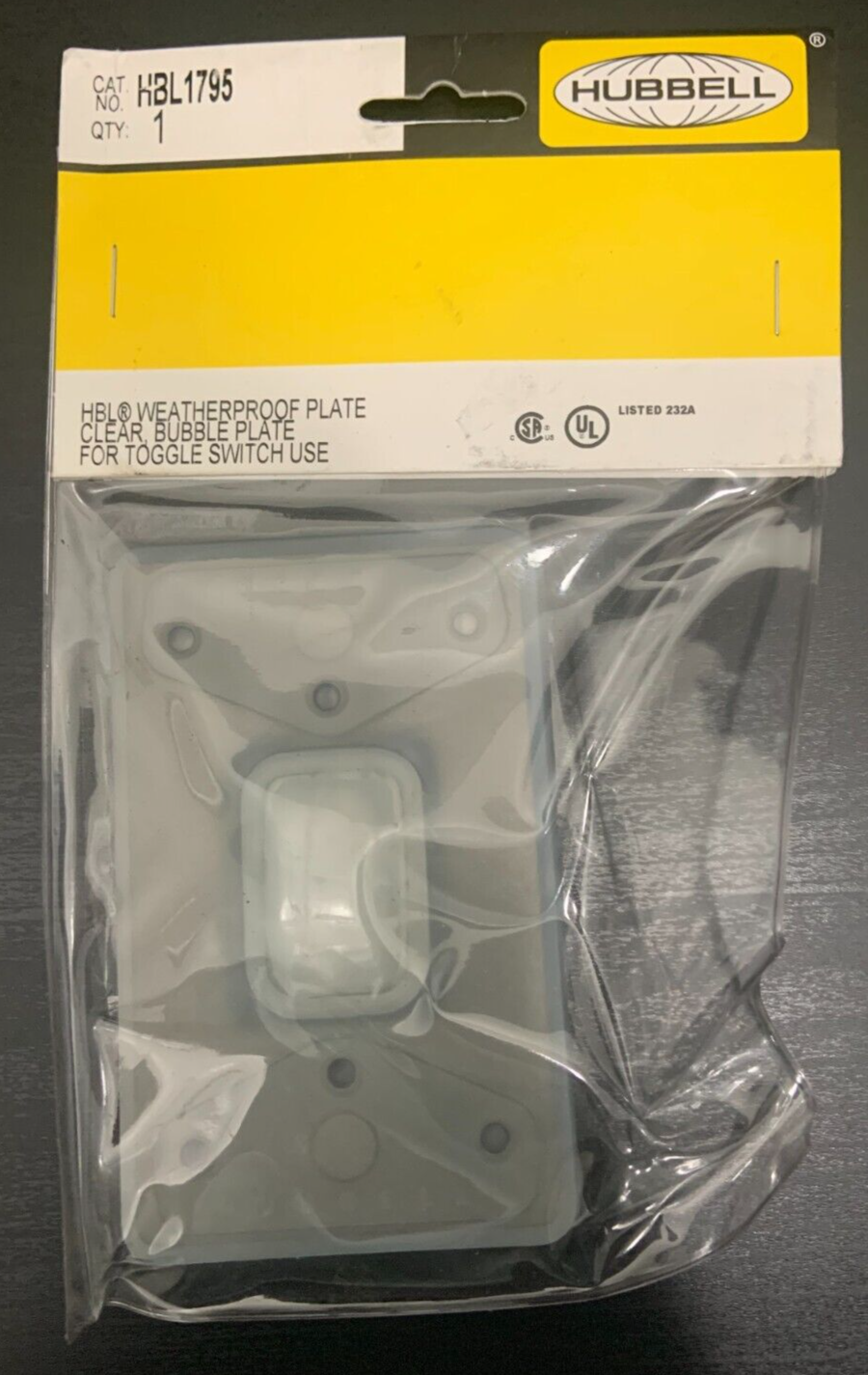 Hubbell Wiring Systems HBL1795 Presswitch Silicone Rubber Weatherproof ...