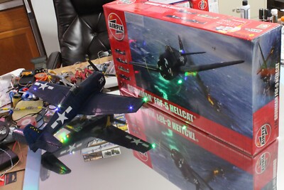 F6F-5 Hellcat 1/24 Airfix A19004 new sealed box with electric motor ...