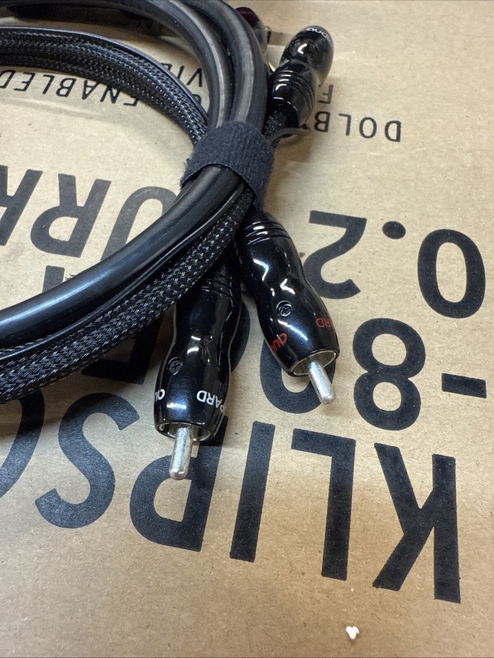 🔥 NOB AudioQuest LeoPard Tonearm Cable with 72v DBS (1.2m) RCA to RCA ...