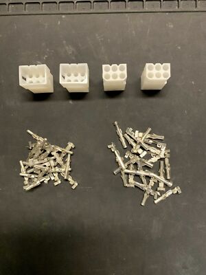 6 Pin Molex Connector Kit, 2 Sets, 14-20 AWG .093 Pins Arcade Pinball ...