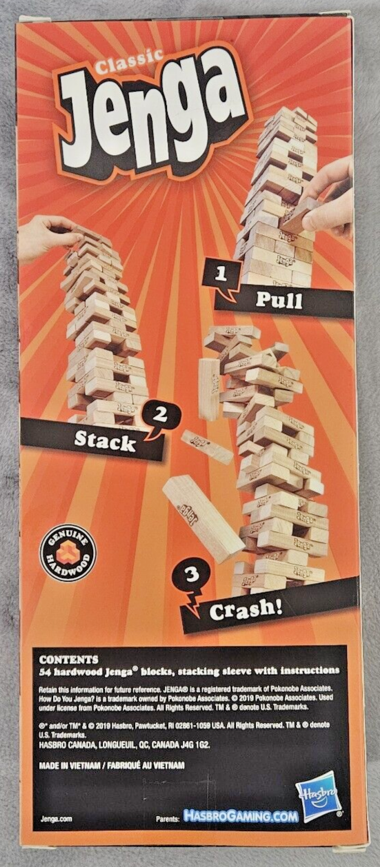 Hasbro Classic Jenga Game - A2120 for sale online | eBay