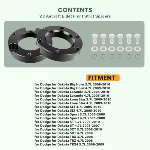 2 Inch Front Leveling Lift Kit for Dodge Dakota 2006-2010 Suitable For ...