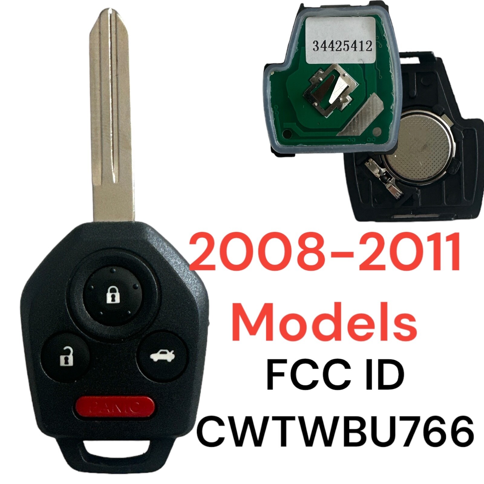 Replacement for Subaru Tribeca 2008 2009 2010 Remote Key Fob Car ...