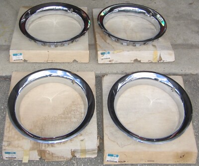 NOS Chevy GMC Pickup Truck 359763 Rally Wheel Trim Ring 15 x 7 Set of 4 ...