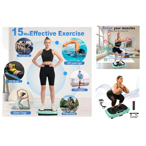 Remote Control Vibration Plate - 120 Levels for Effective Home Fitness ...