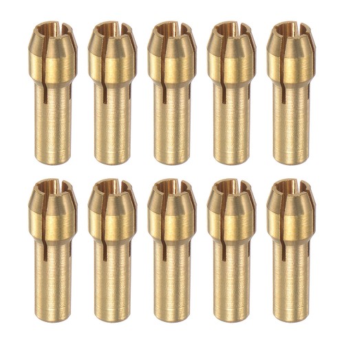 10pcs 3.2mm Brass Drill Chucks Collet Bit Sets for Rotary Tools, 4.3mm ...