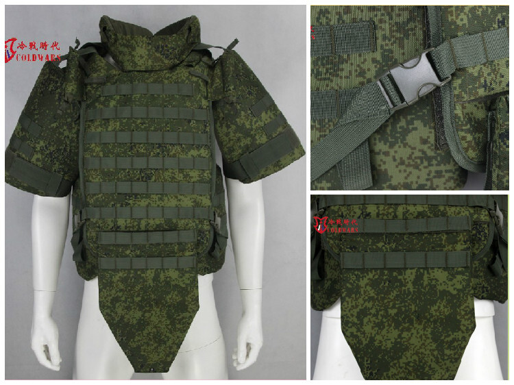 Russian 6B45EMR Combat Vest+A Shooter Molle Sub-bag Set+Shoulder Pads ...