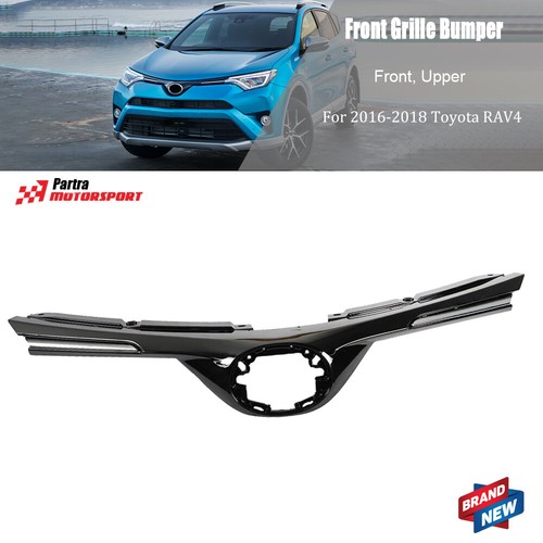 NEW For Toyota RAV4 2016-2018 Front Bumper Upper Hood Glossy Black ...