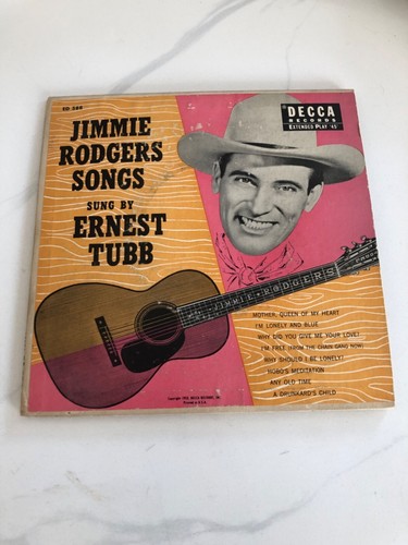 JIMMIE RODGERS SONGS sung by ERNEST TUBB 1953 | eBay
