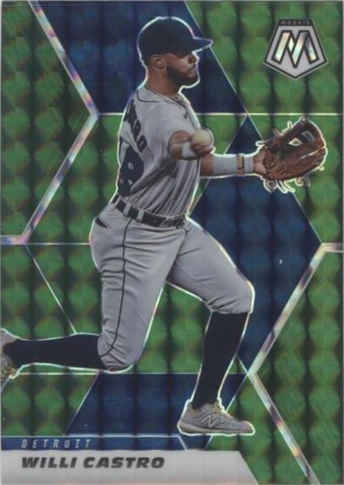 2021 Panini Mosaic - Willi Castro #158 Green Mosaic Prizm for sale ...