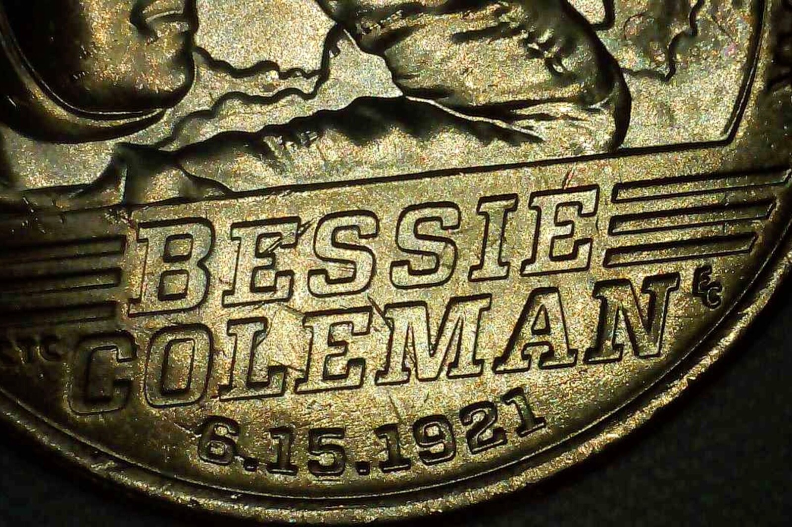 Crying George Washington 2023 P Bessie Coleman Quarter Error Coin Die ...