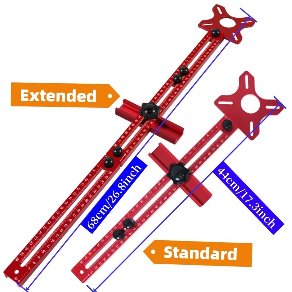 3in1 Router Circle Cutting Jig Woodworking Groove Bracket Hardware ...