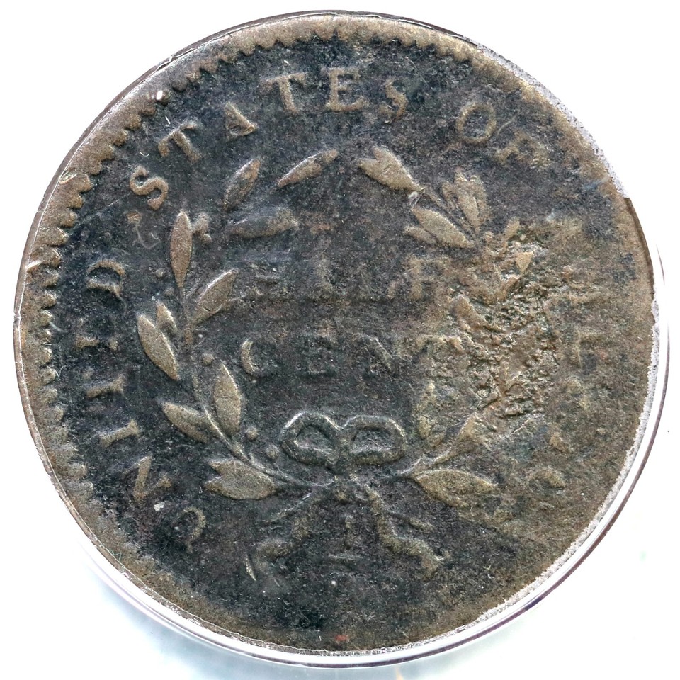 1794 C-6a R-5+ ANACS VG 8 Details Liberty Cap Half Cent Coin 1/2c | eBay