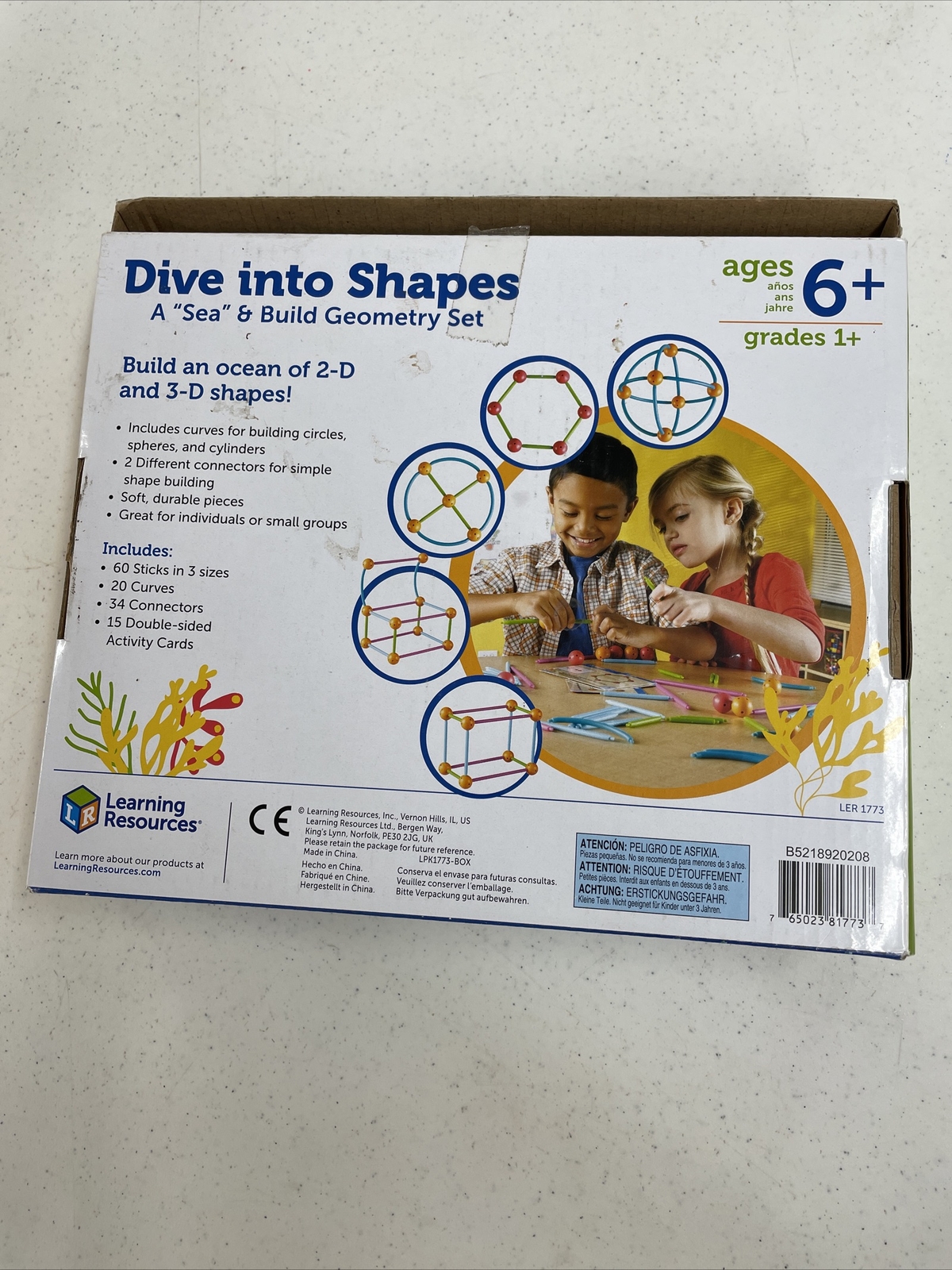 Learning Resources Dive into Shapes! A "Sea" and Build Geometry Set | eBay