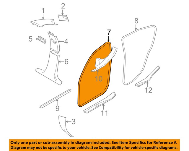 BMW Original Edge Protection Door Front E90 E91 51727247258 51727164811 ...