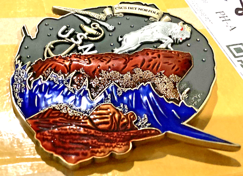 US Navy Center for Surface Combat Systems Det Norfolk VA Challenge Coin ...