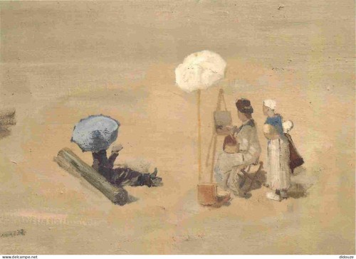 Art - Peinture - Sina schildert onder haar parasol - detail Panorama ...