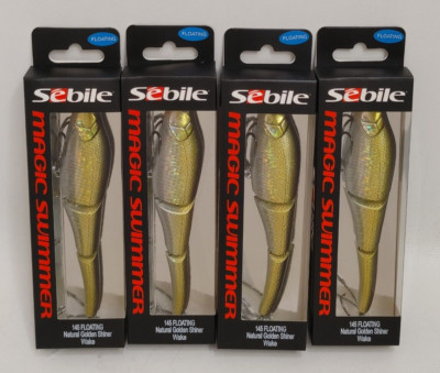 (4) Sebile Magic Swimmer 145 Floating Jointed Swimbait Fishing Lures ...
