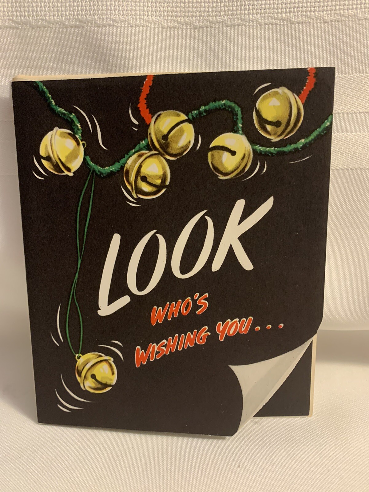 Vintage Holiday Christmas Comics Pop Up Card Unused W Envelope Look Who ...