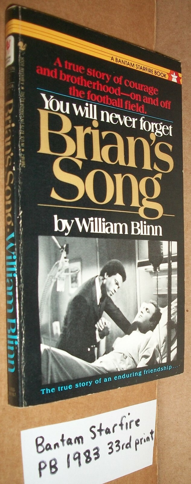 Brian's Song William Blinn 09-1983 Bantam Starfire rare cover paperback ...