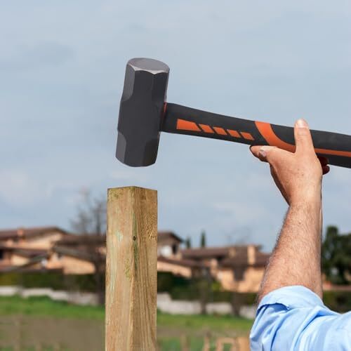 2 Packs 3lb Sledgehammer with 13 Inch long Fiberglass Handle Drilling ...