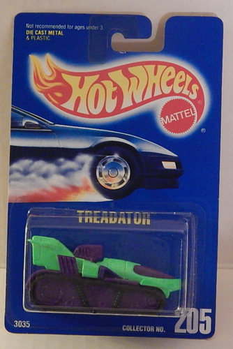 Treadator All-Terrain Vehicle Hot Wheels 1995-205 Blue Card Retired ...