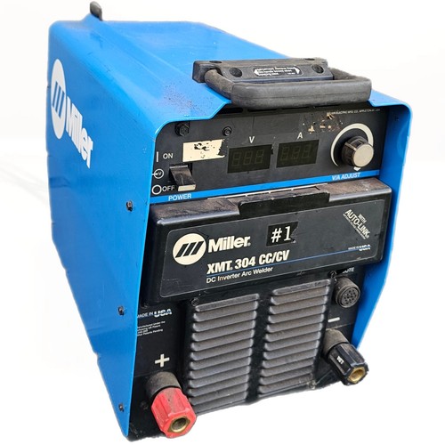 Miller XMT 304 CC/CV DC Inverter Arc Welder with Ground and Electrode ...