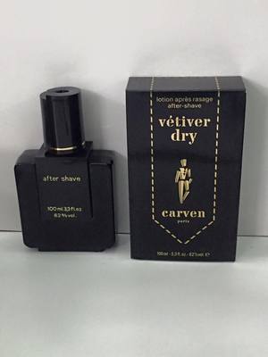 CARVEN Vetiver Dry For Men After Shave Lotion 100ML Splash (No Spray ...